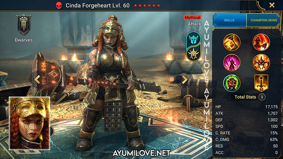 Cinda Forgeheart | Raid Shadow Legends - AyumiLove