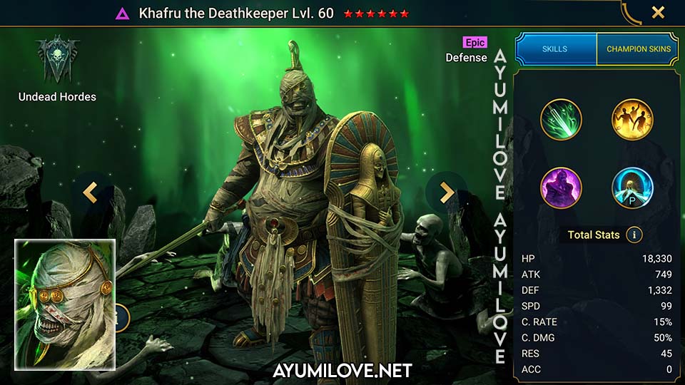 Khafru the Deathkeeper | Raid Shadow Legends - AyumiLove