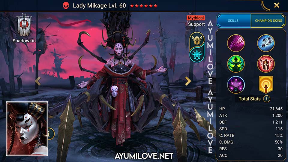 Lady Mikage | Raid Shadow Legends - AyumiLove
