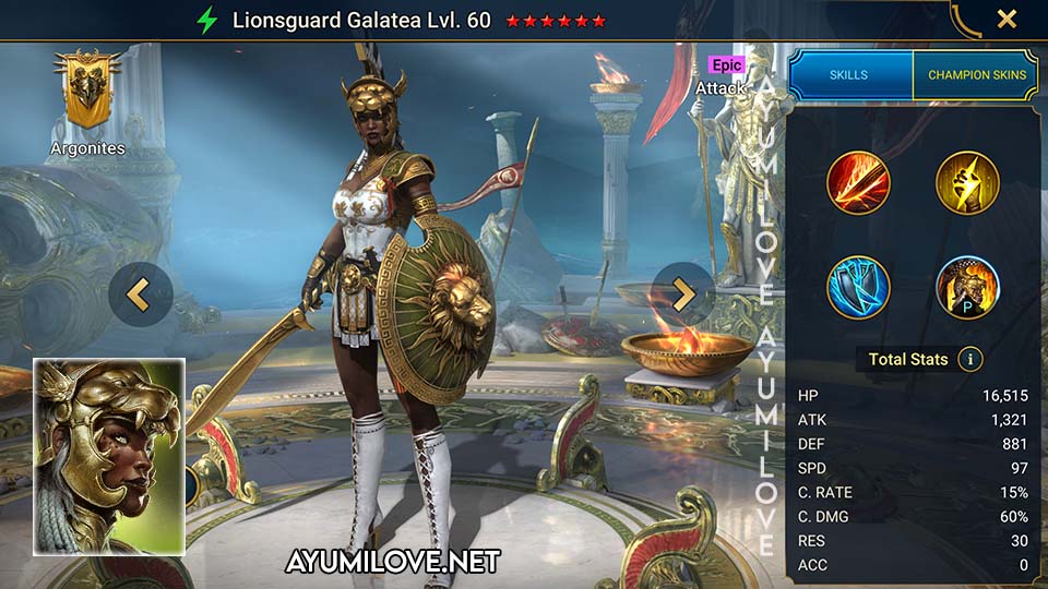 Lionsguard Galatea | Raid Shadow Legends - AyumiLove
