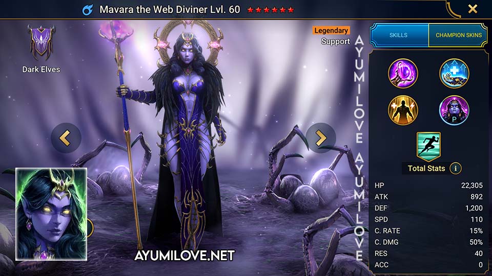 Mavara the Web Diviner | Raid Shadow Legends - AyumiLove