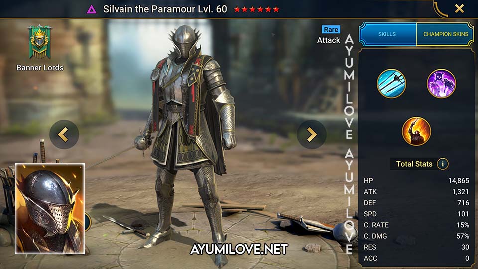 Silvain the Paramour | Raid Shadow Legends - AyumiLove