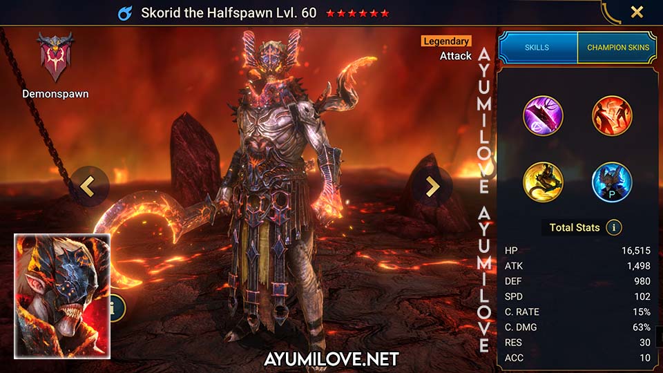Skorid the Halfspawn | Raid Shadow Legends - AyumiLove