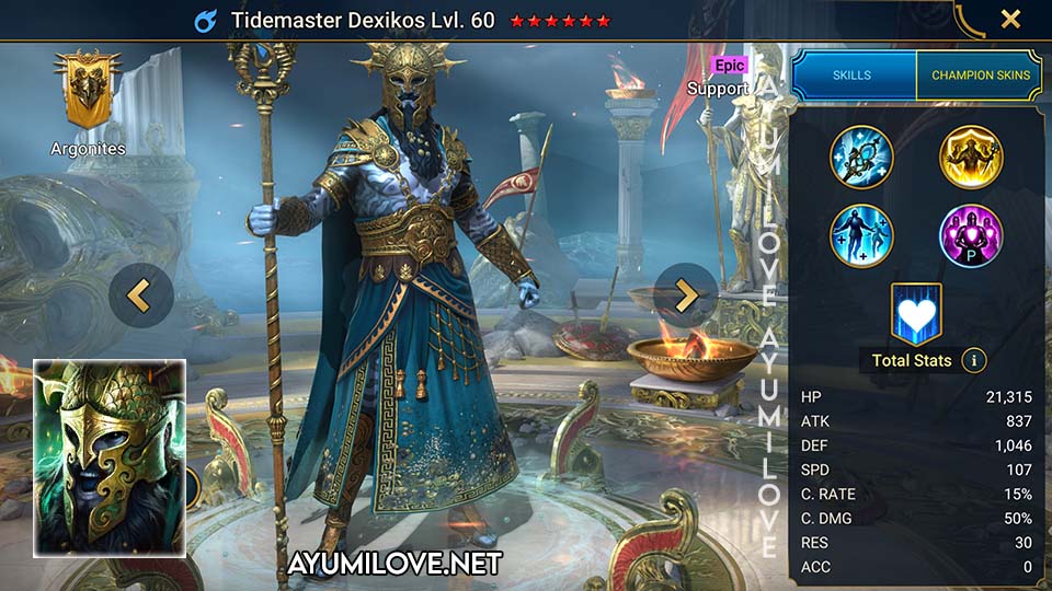 Tidemaster Dexikos Champion Lore | Raid Shadow Legends - AyumiLove