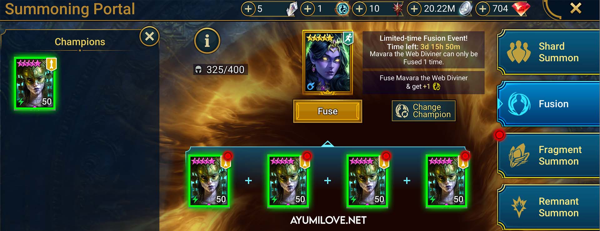 Raid Shadow Legends Change Fusion Champion Guide - AyumiLove