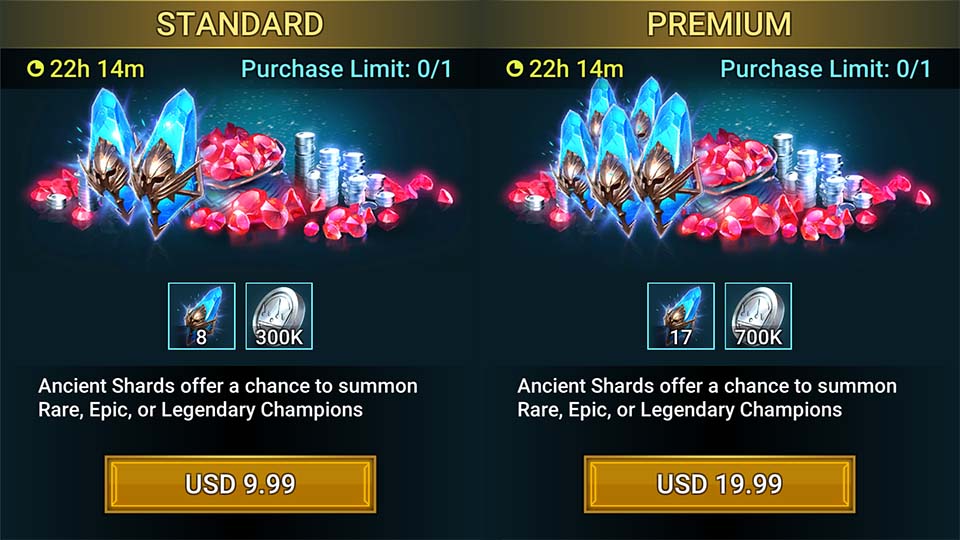 Raid Shadow Legends List of Offer Packs Guide - AyumiLove