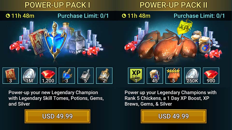 Raid Shadow Legends List of Offer Packs Guide - AyumiLove